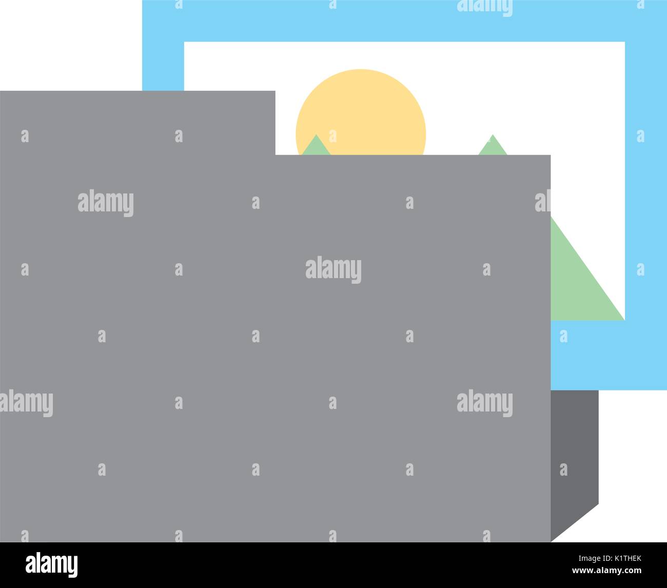 folder document with picture Stock Vector Image & Art - Alamy