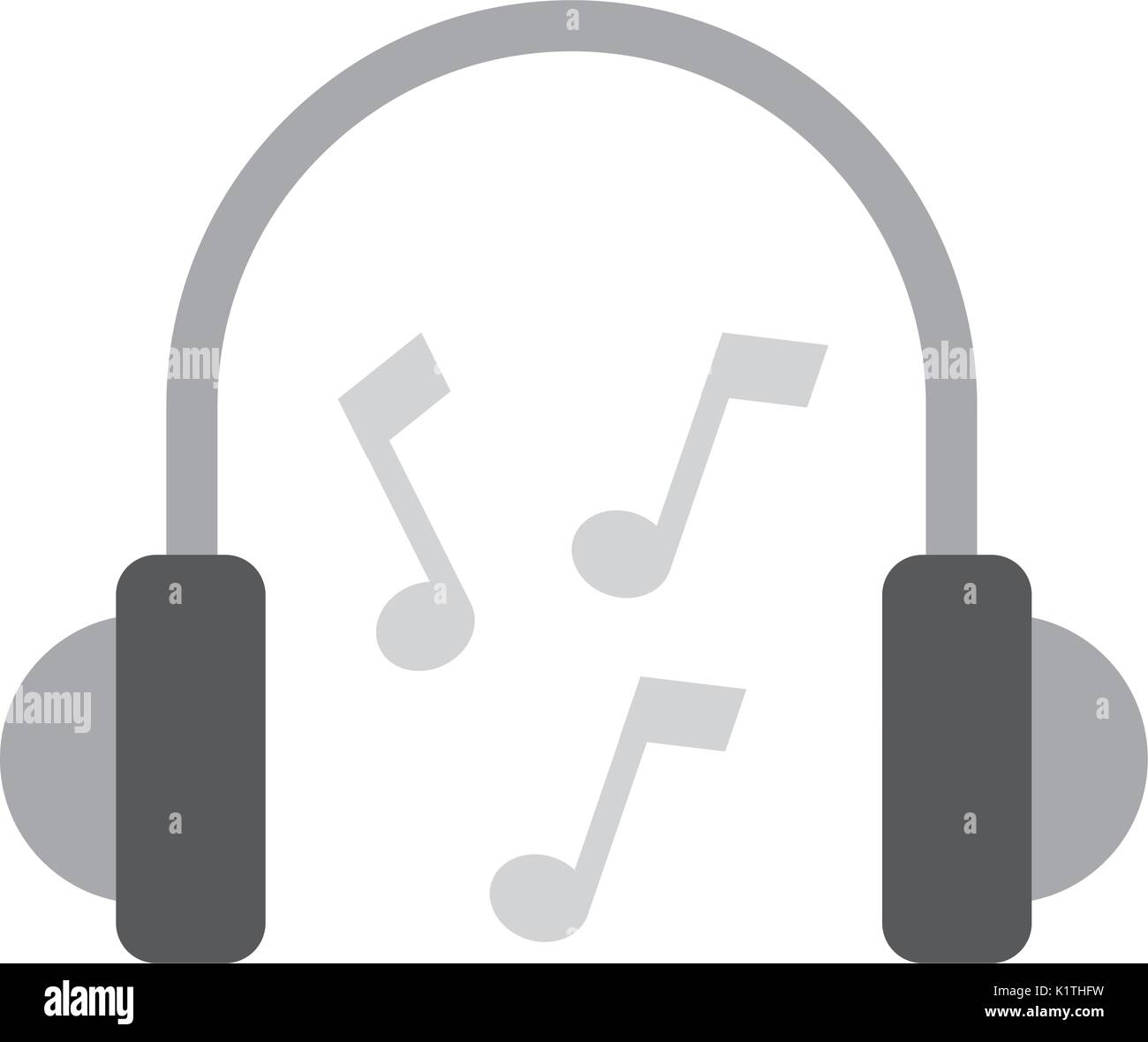 Ear music notes vector hi-res stock photography and images - Alamy