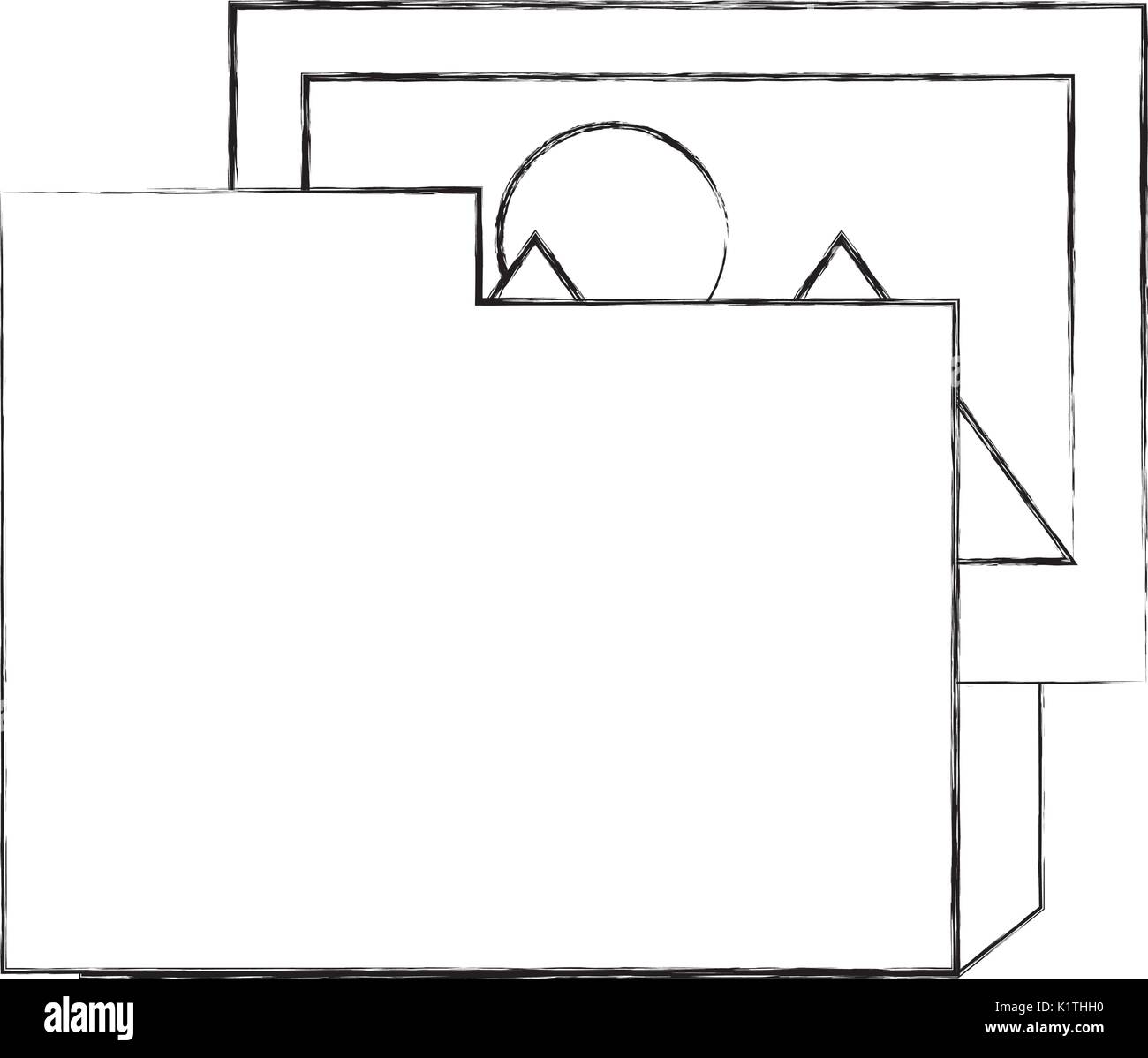 folder document with picture Stock Vector Image & Art - Alamy