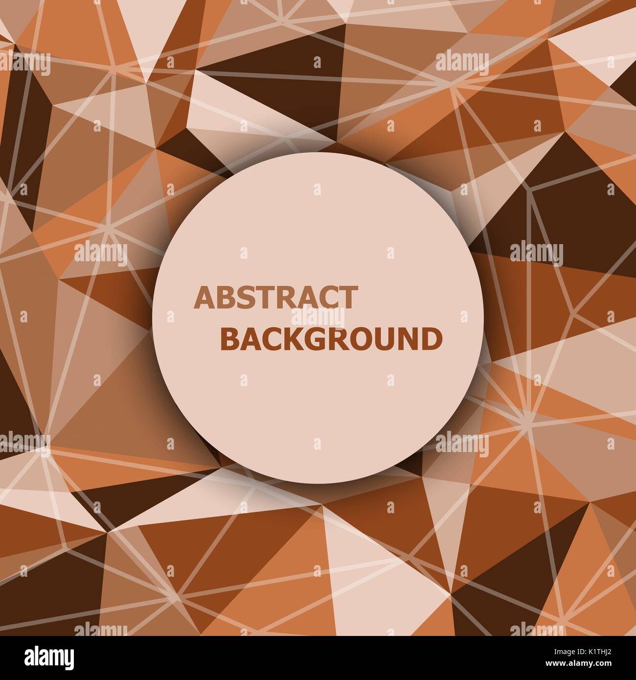 Brown polygon abstract triangle background, stock vector Stock Vector ...