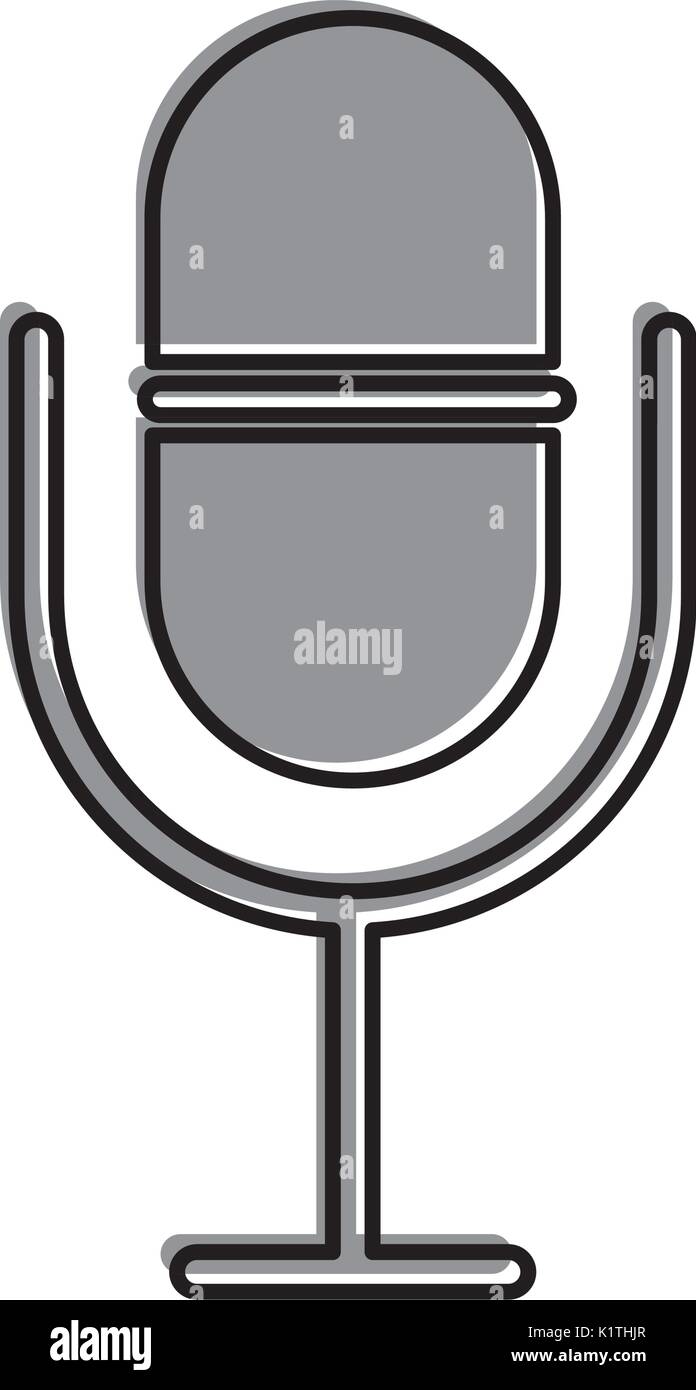 microphone audio isolated icon Stock Vector Image & Art - Alamy