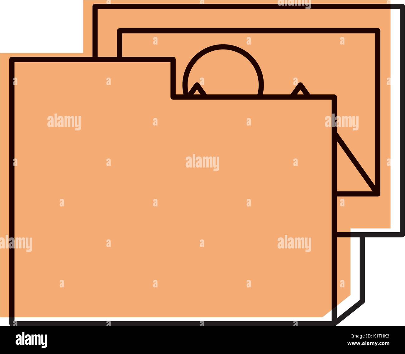folder document with picture Stock Vector Image & Art - Alamy
