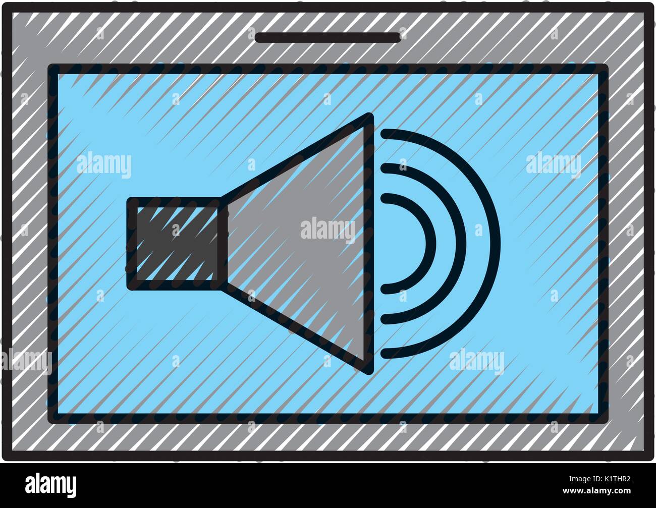 Tablet speaker Stock Vector Images - Alamy
