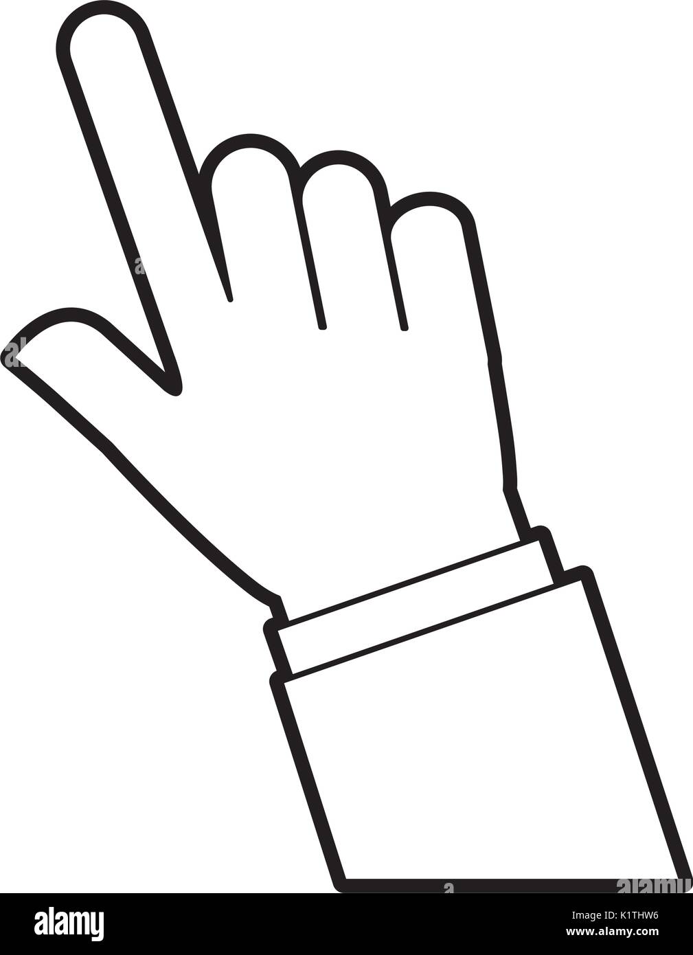 hand human index icon Stock Vector Image & Art - Alamy