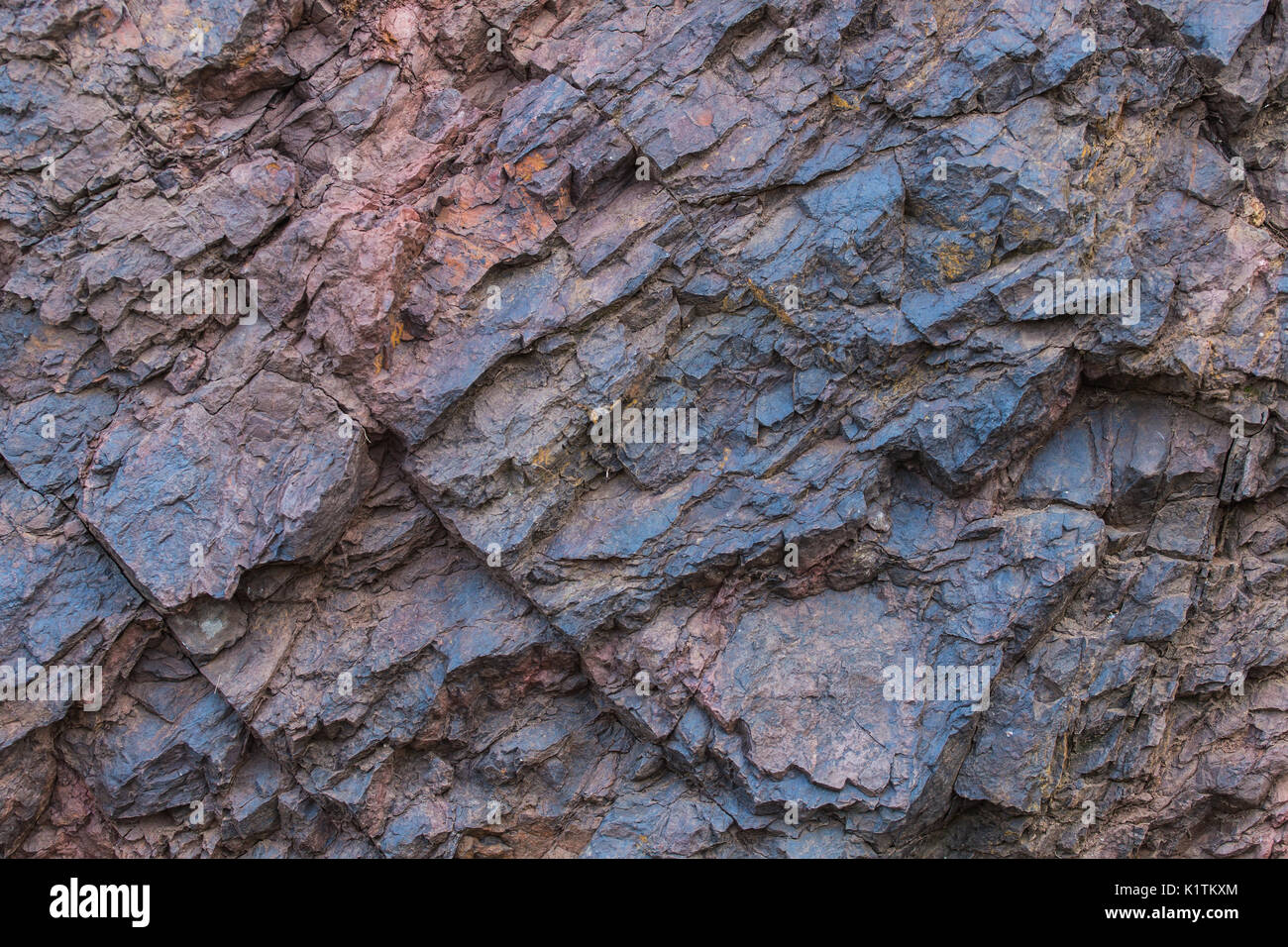 Iron ore texture closeup - natural minerals in the mine. Stone texture ...