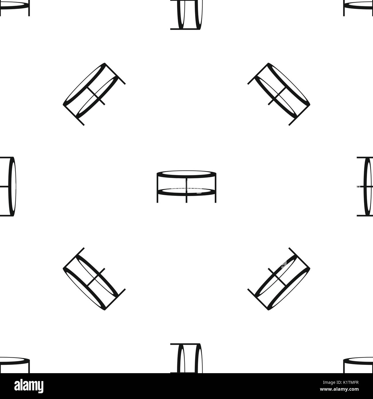 A round coffee table pattern seamless black Stock Vector Image & Art ...