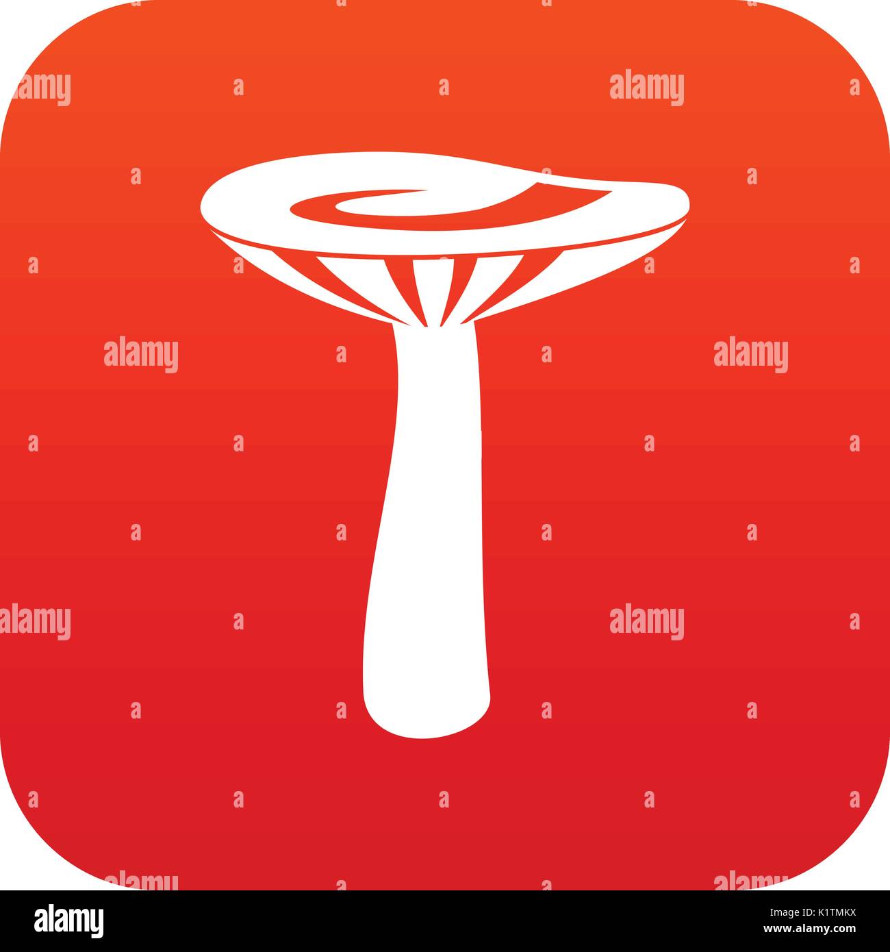 Mushroom icon digital red Stock Vector Image & Art - Alamy