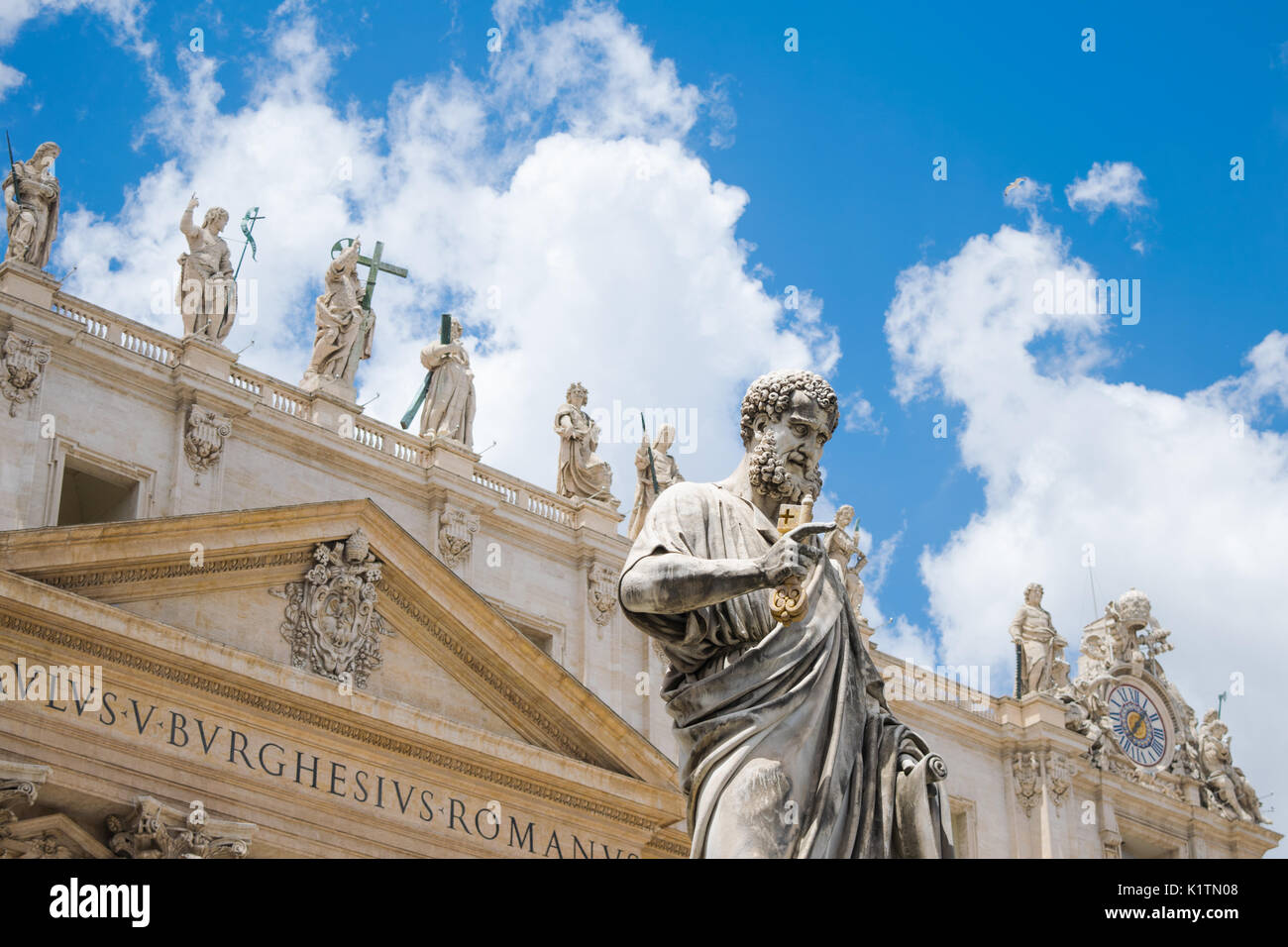 Entrance to st peters basilica hi-res stock photography and images - Alamy