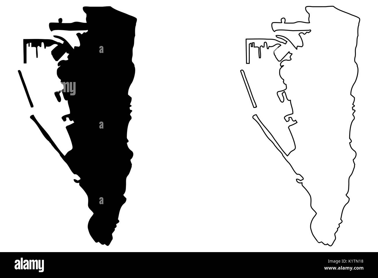 Gibraltar Map High Resolution Stock Photography and Images - Alamy