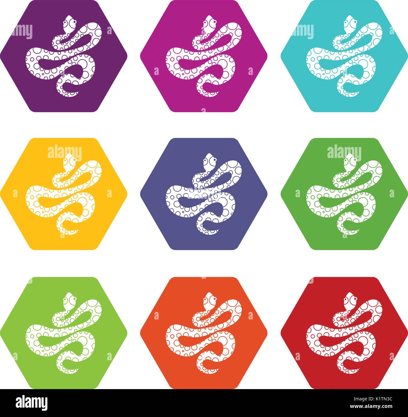 Dotted snake Stock Vector Images - Alamy