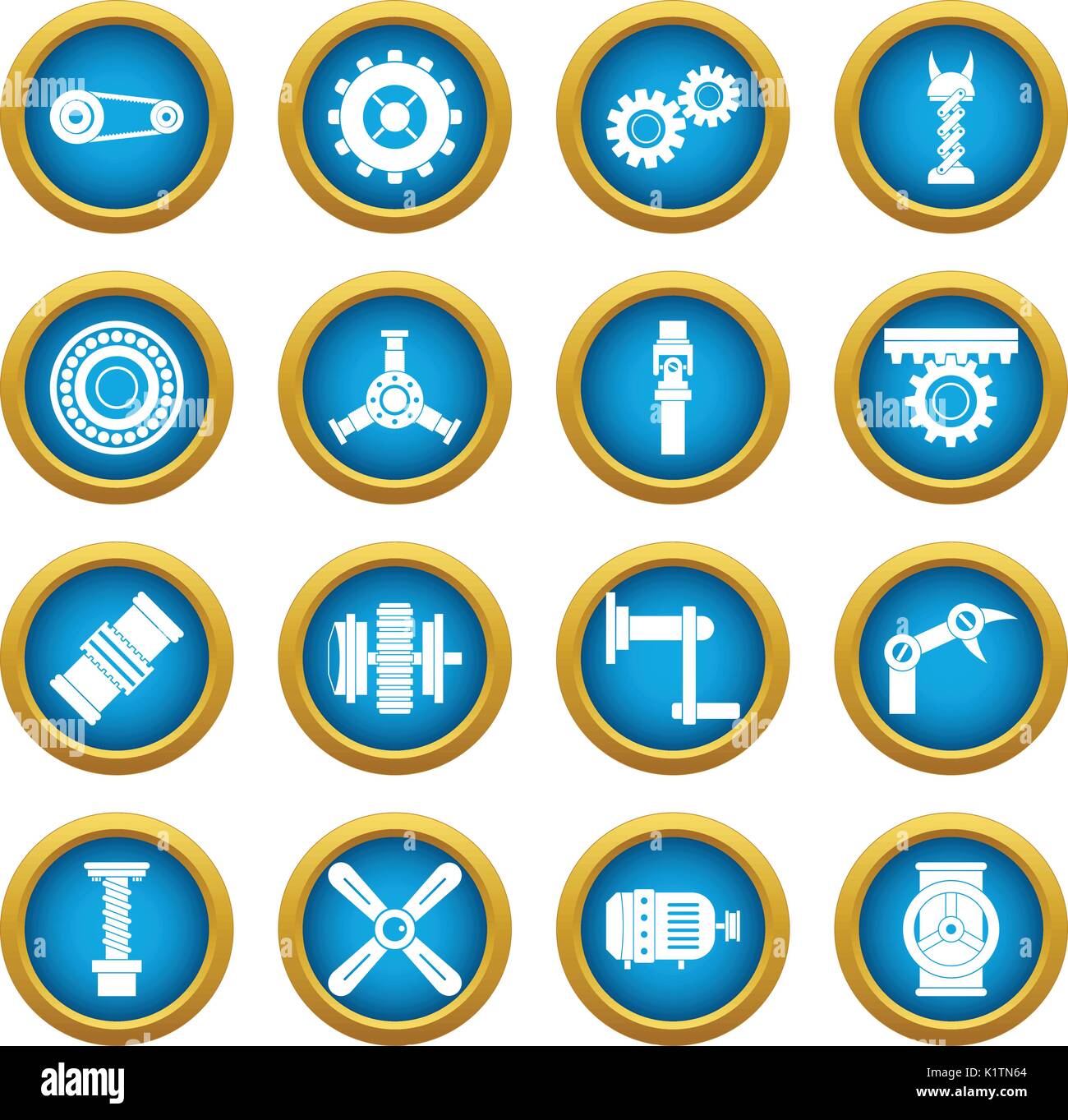 Robot mechanisms and gears Stock Vector Images - Alamy