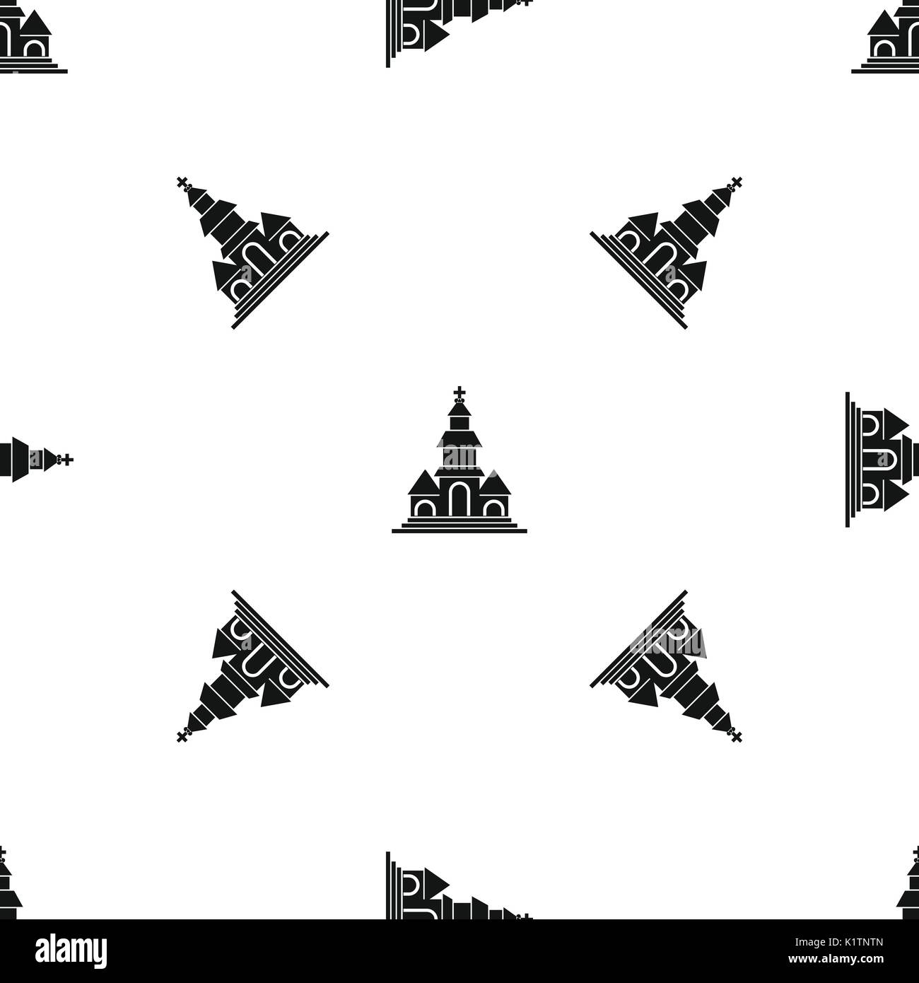 Church pattern seamless black Stock Vector Image & Art - Alamy