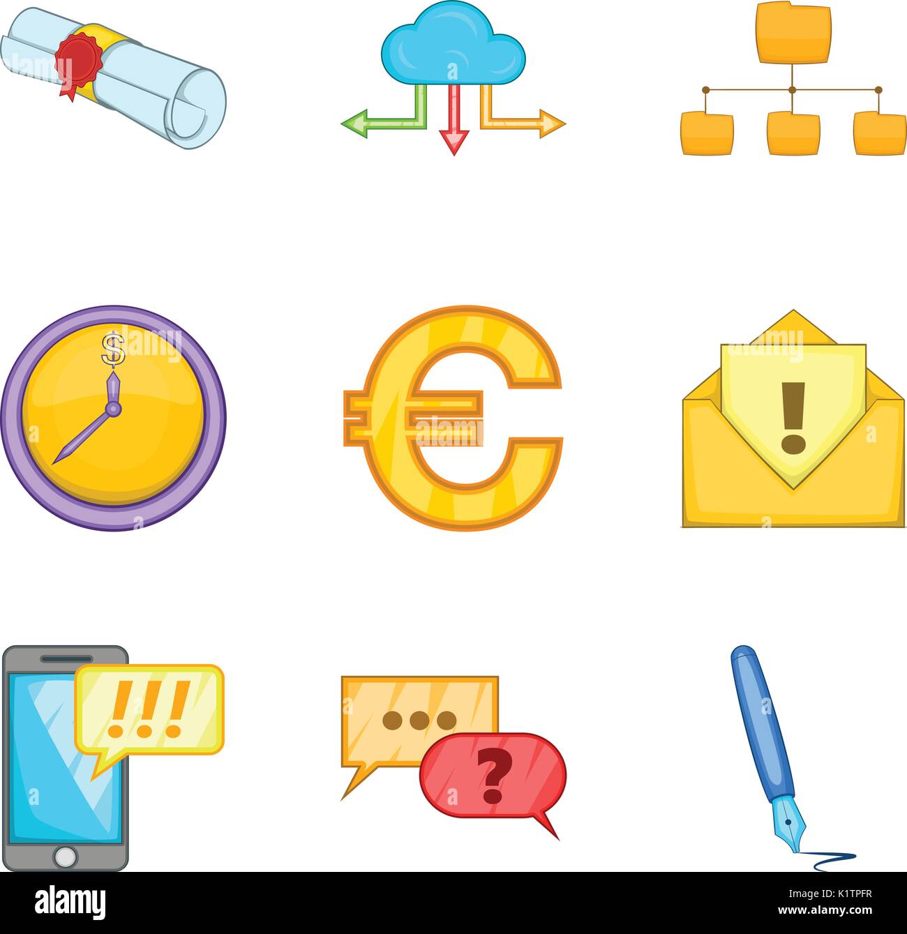 Visibility icons set, cartoon style Stock Vector Image & Art - Alamy