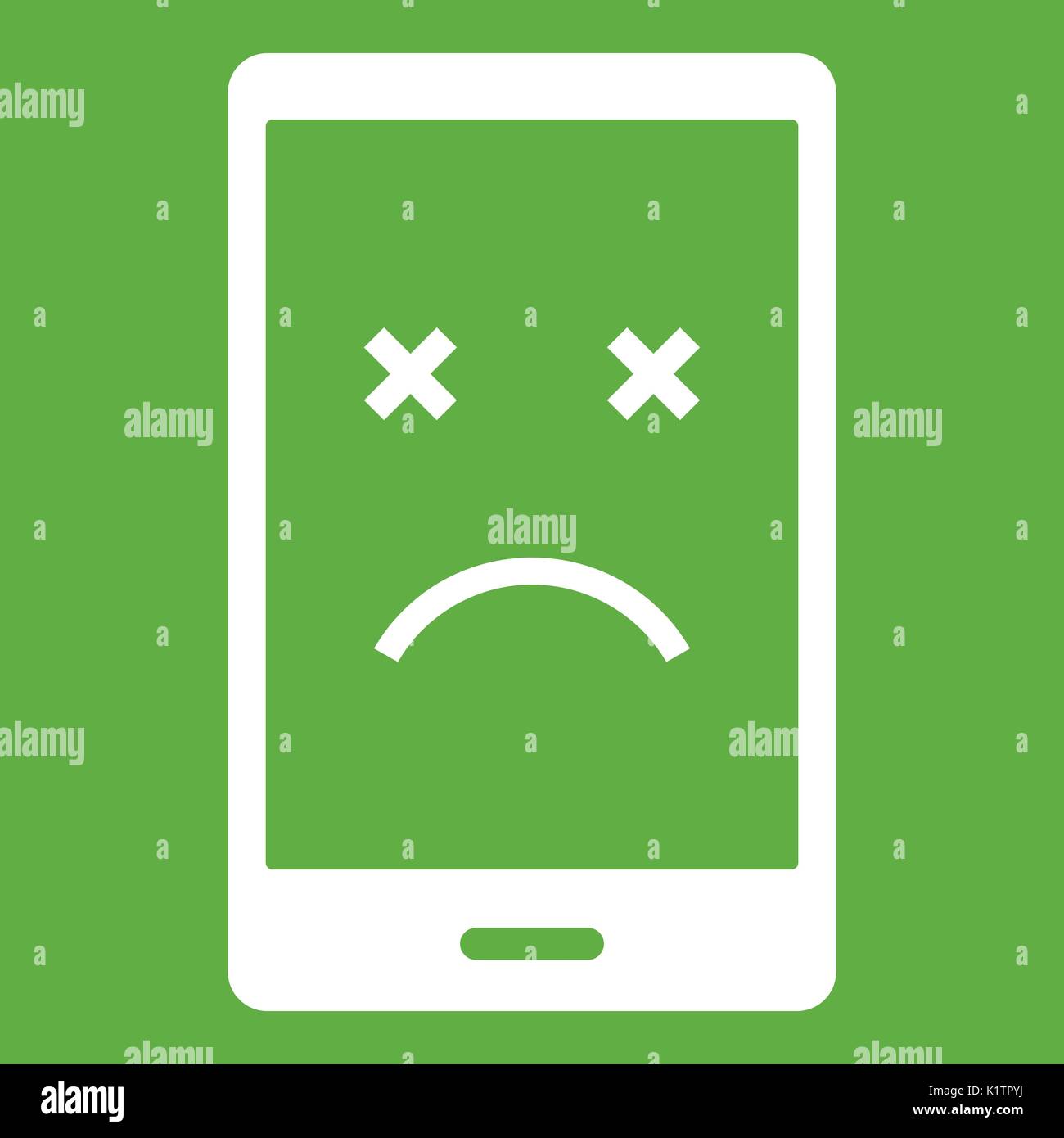 Dead phone icon green Stock Vector Image & Art - Alamy