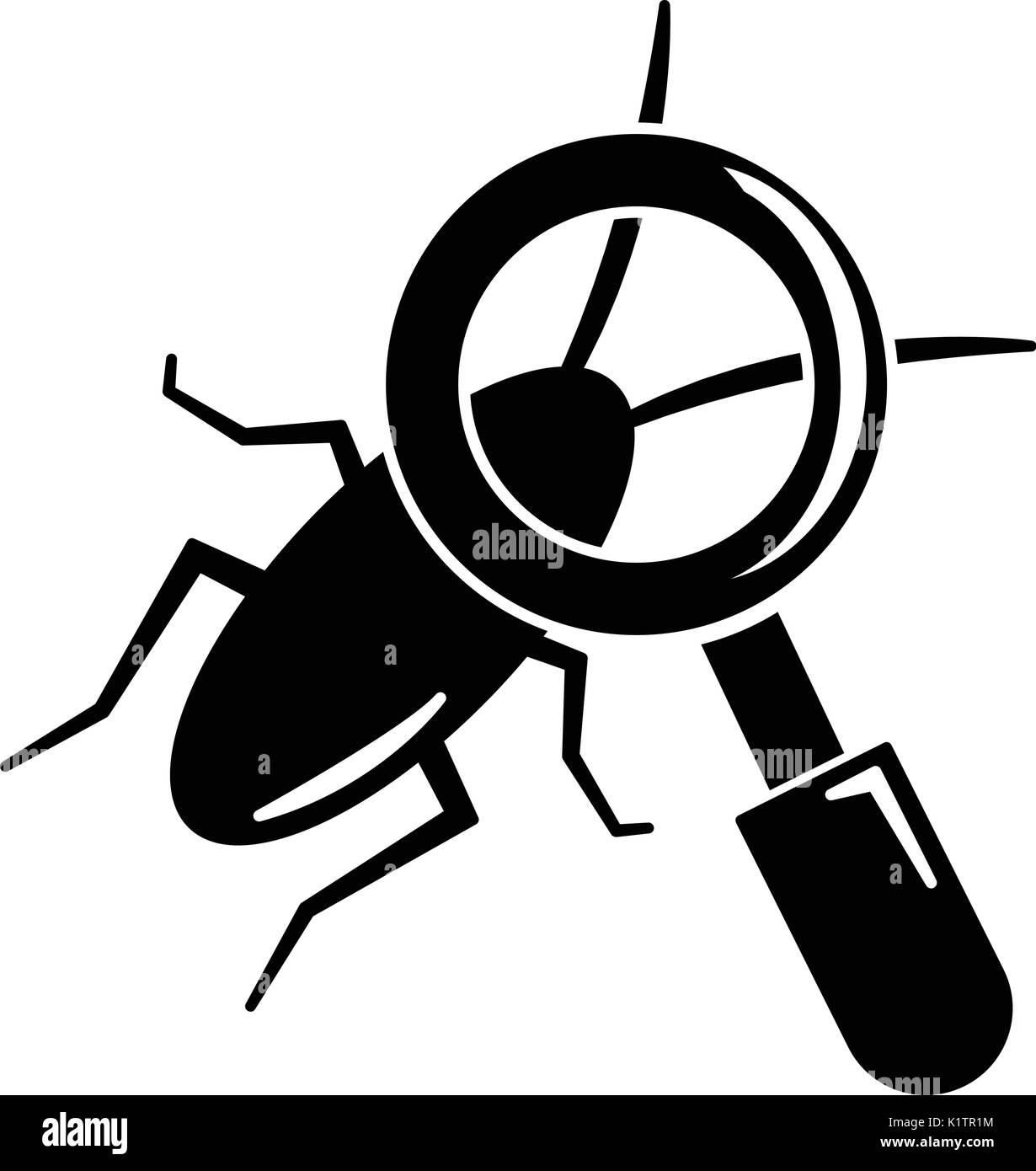 Search insect icon, simple black style Stock Vector Image & Art - Alamy