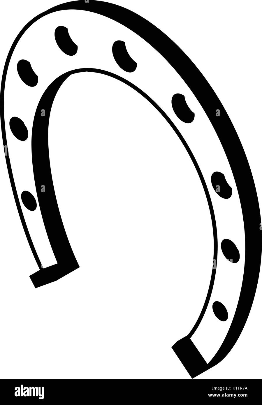 Horseshoe icon, simple black style Stock Vector Image & Art - Alamy