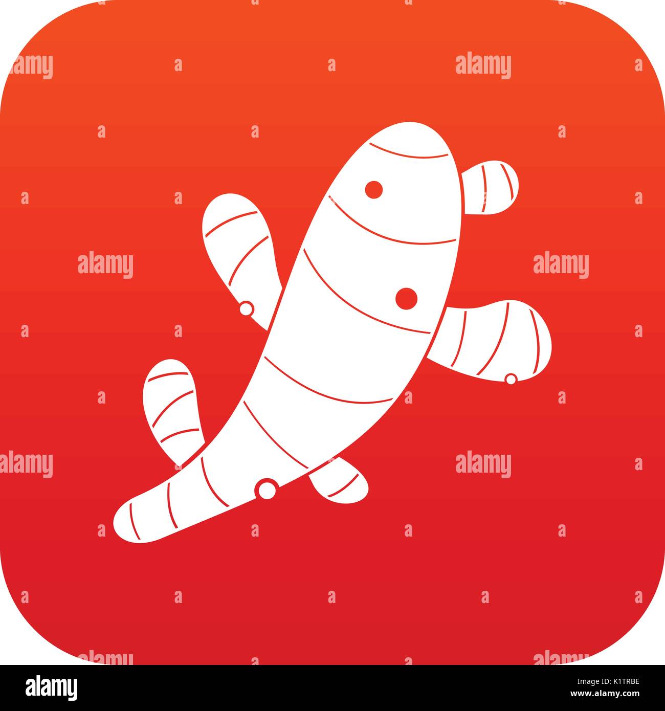 Ginger icon digital red Stock Vector Image & Art - Alamy