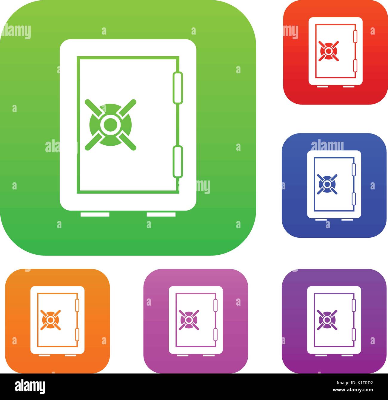 Safety deposit box set collection Stock Vector Image & Art - Alamy