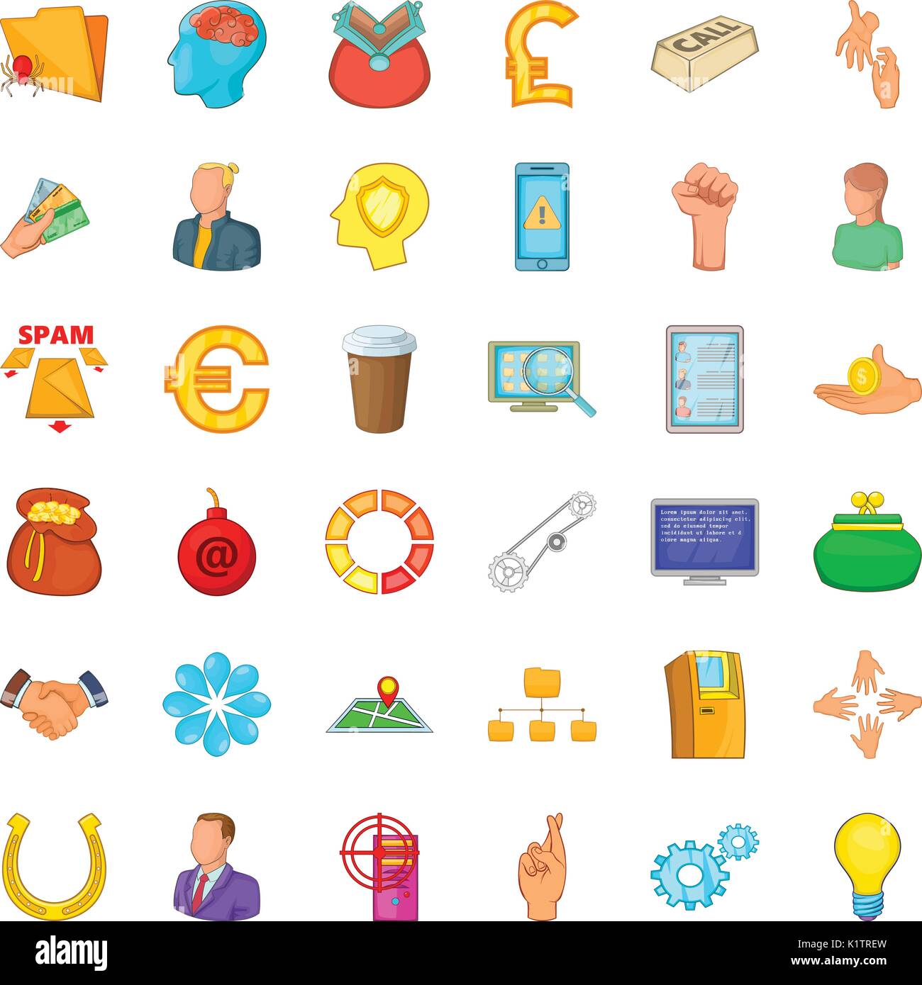 Company icons set, cartoon style Stock Vector Image & Art - Alamy