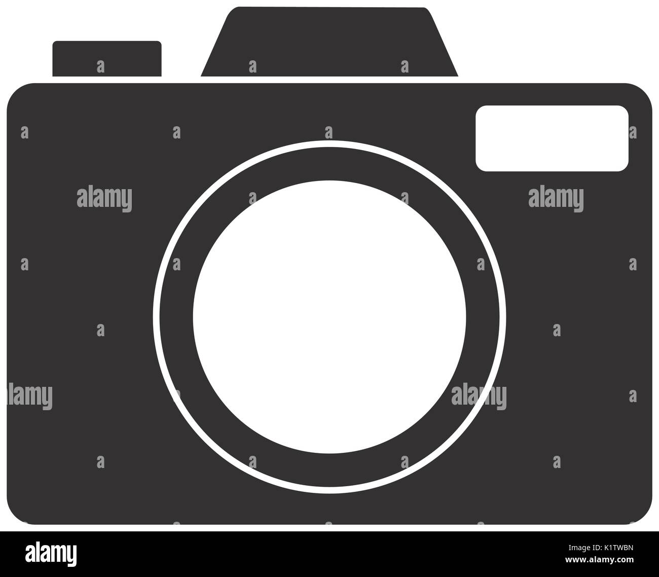 camera icon over white background vector illustration Stock Vector ...