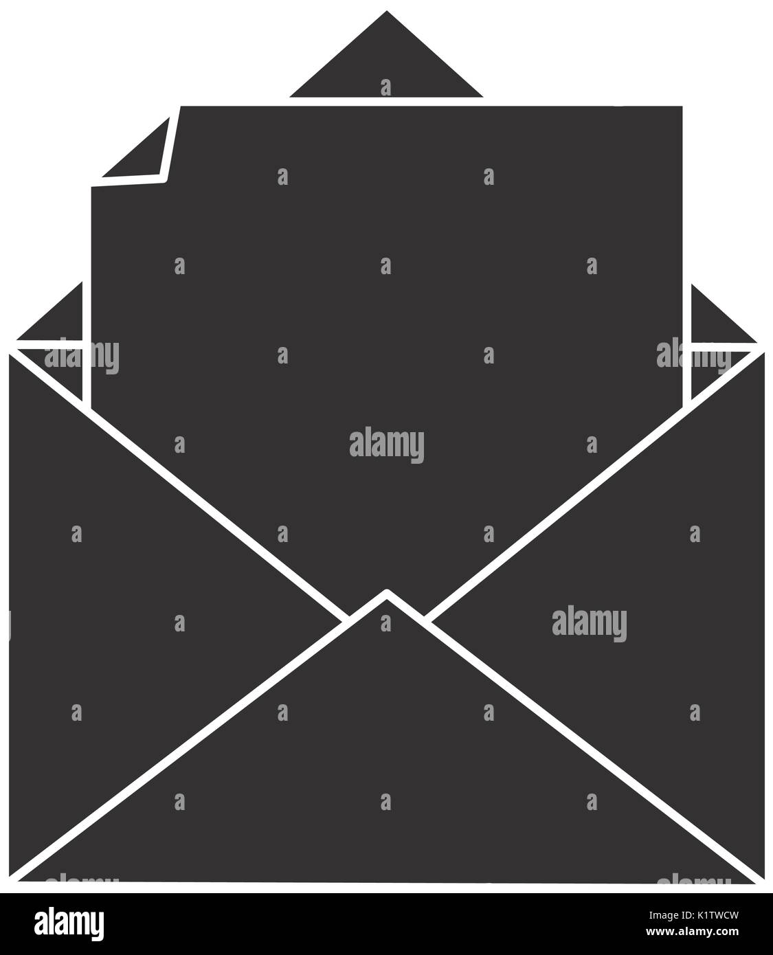 envelope icon over white background vector illustration Stock Vector ...