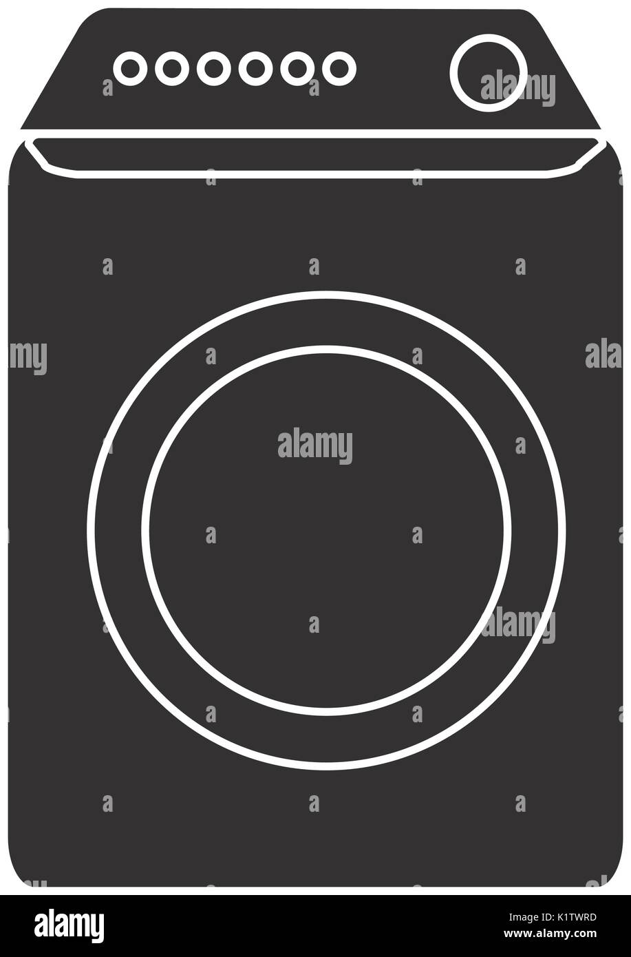 washing machine icon over white background vector illustration Stock ...
