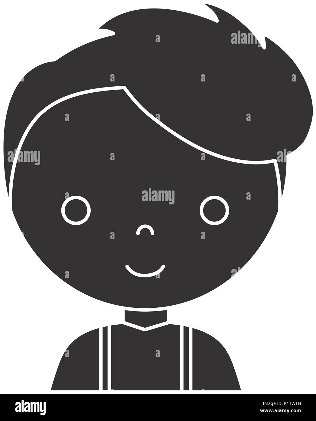 cartoon man icon over white background vector illustration Stock Vector ...