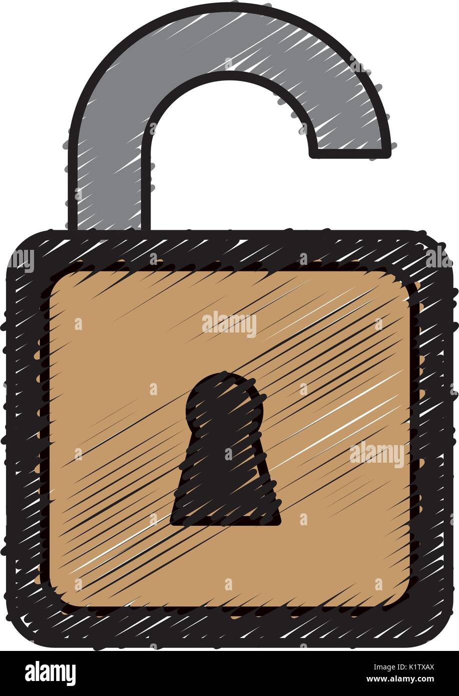 padlock icon over white background vector illustration Stock Vector ...