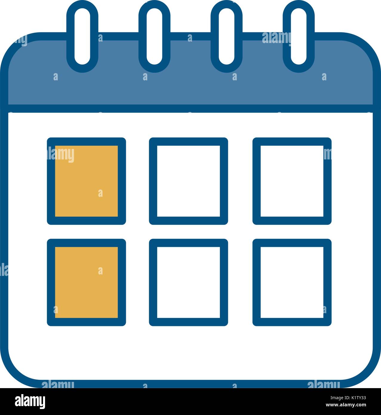 calendar icon over white background vector illustration Stock Vector ...