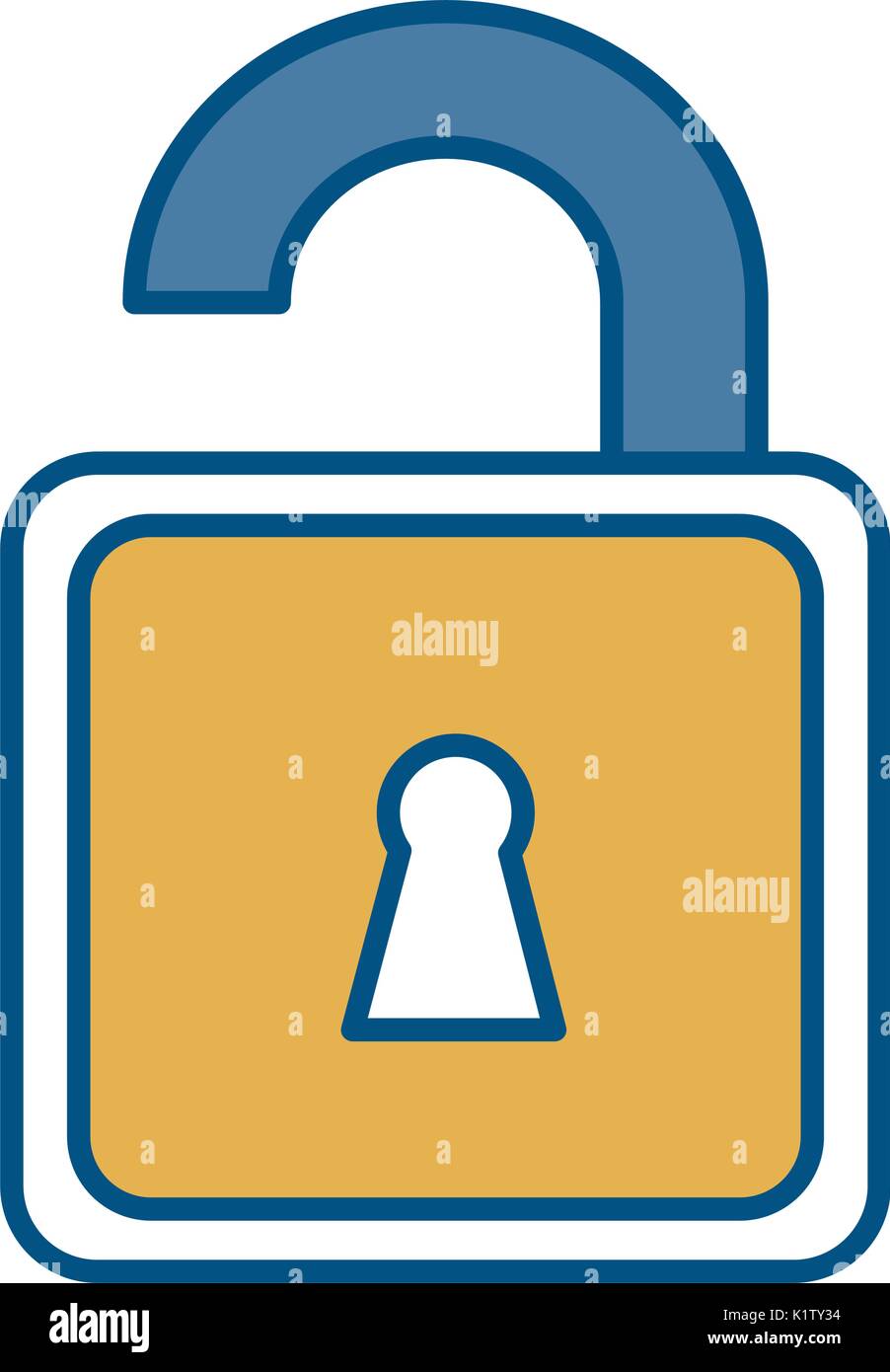 padlock icon over white background vector illustration Stock Vector ...