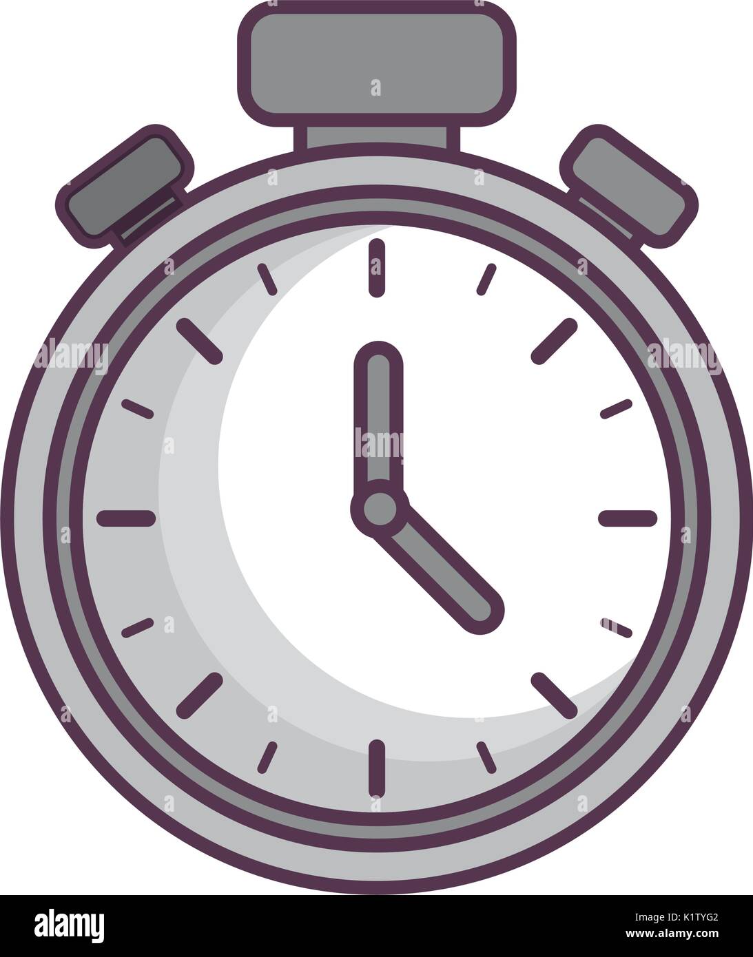 chronometer icon over white background vector illustration Stock Vector ...