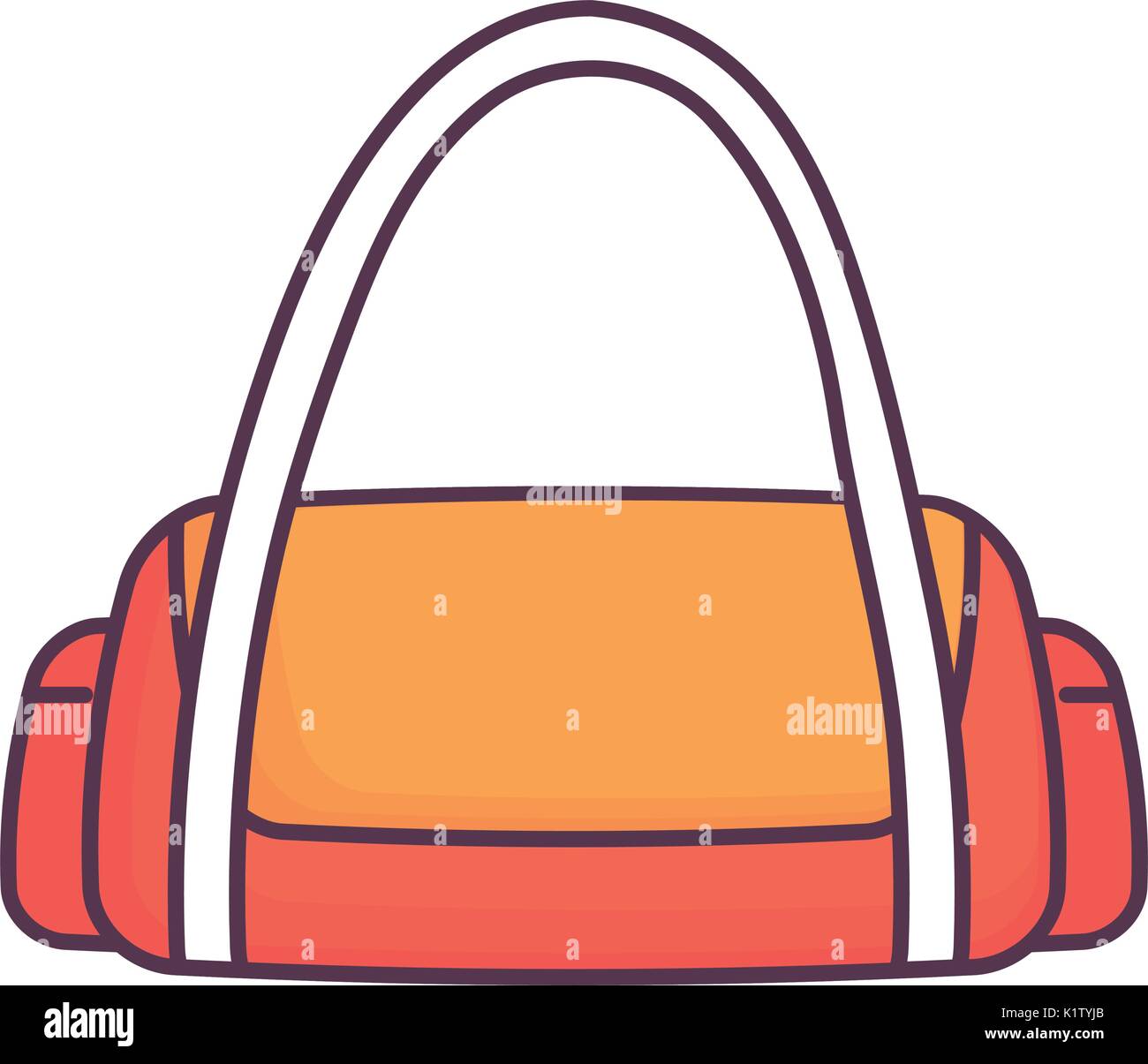 gym bag icon over white background vector illustration Stock Vector ...