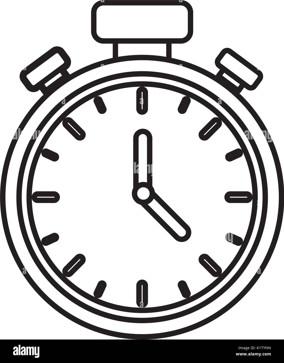 chronometer icon over white background vector illustration Stock Vector ...