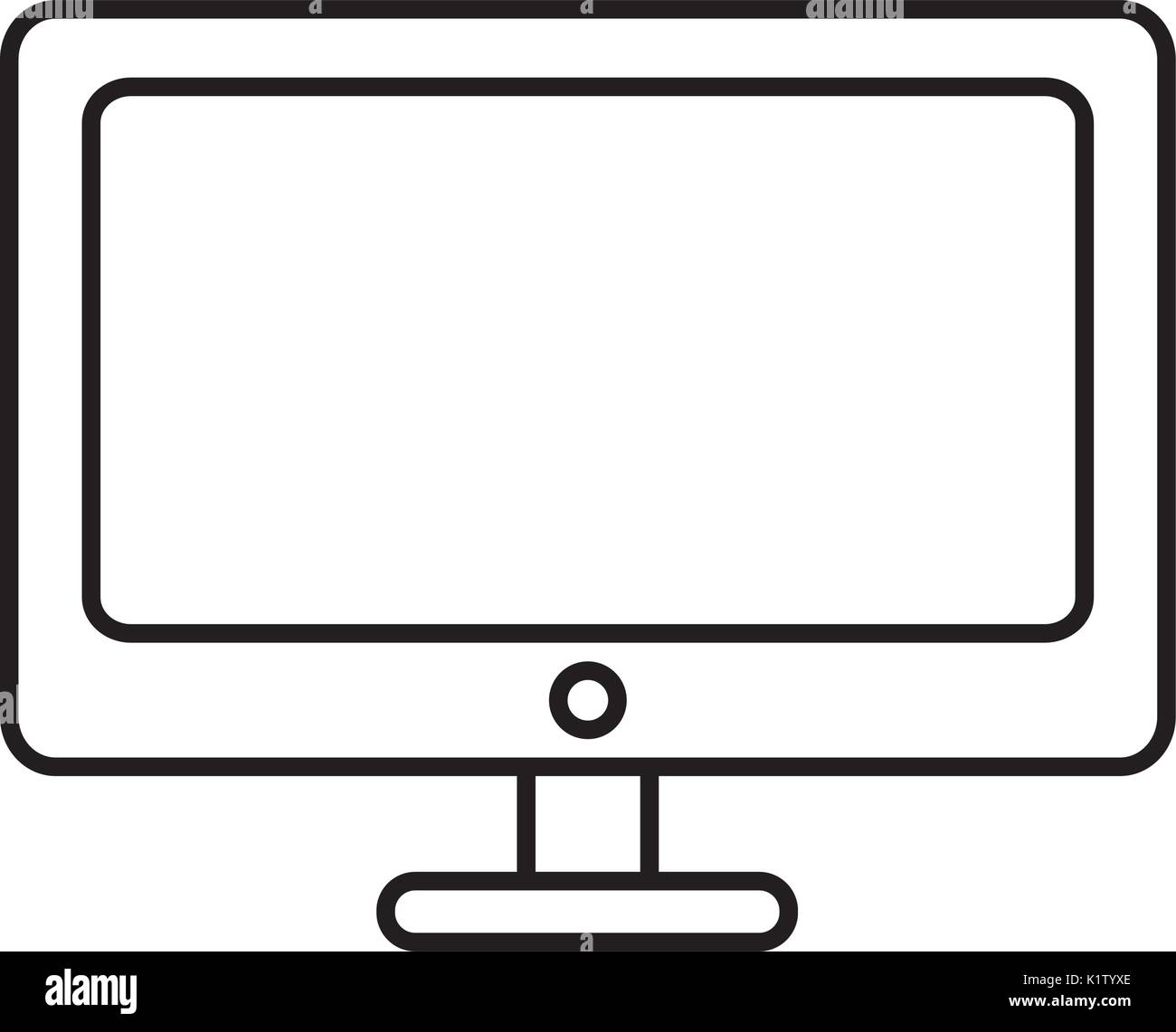 computer icon over white background vector illustration Stock Vector ...