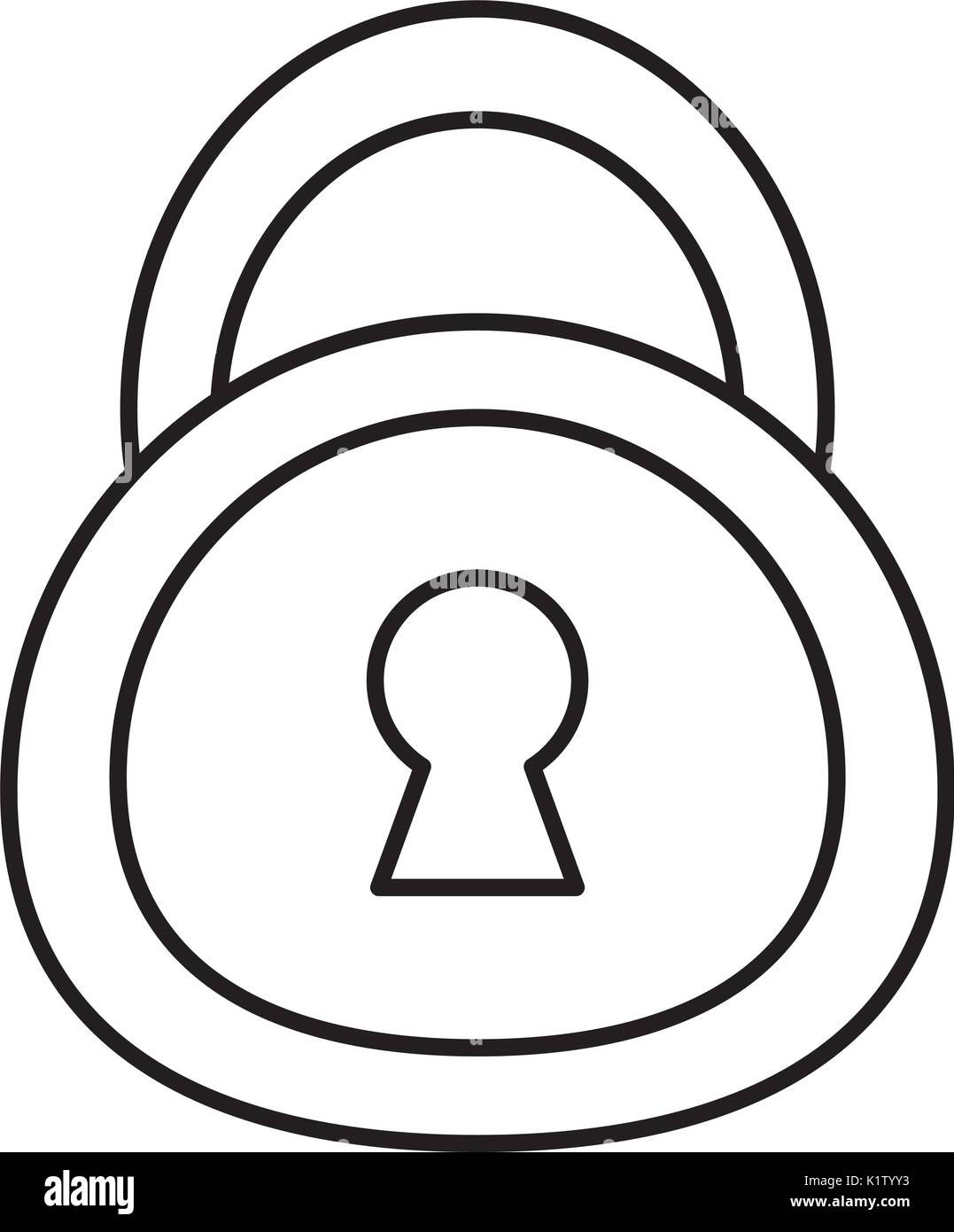 padlock icon over white background vector illustration Stock Vector ...
