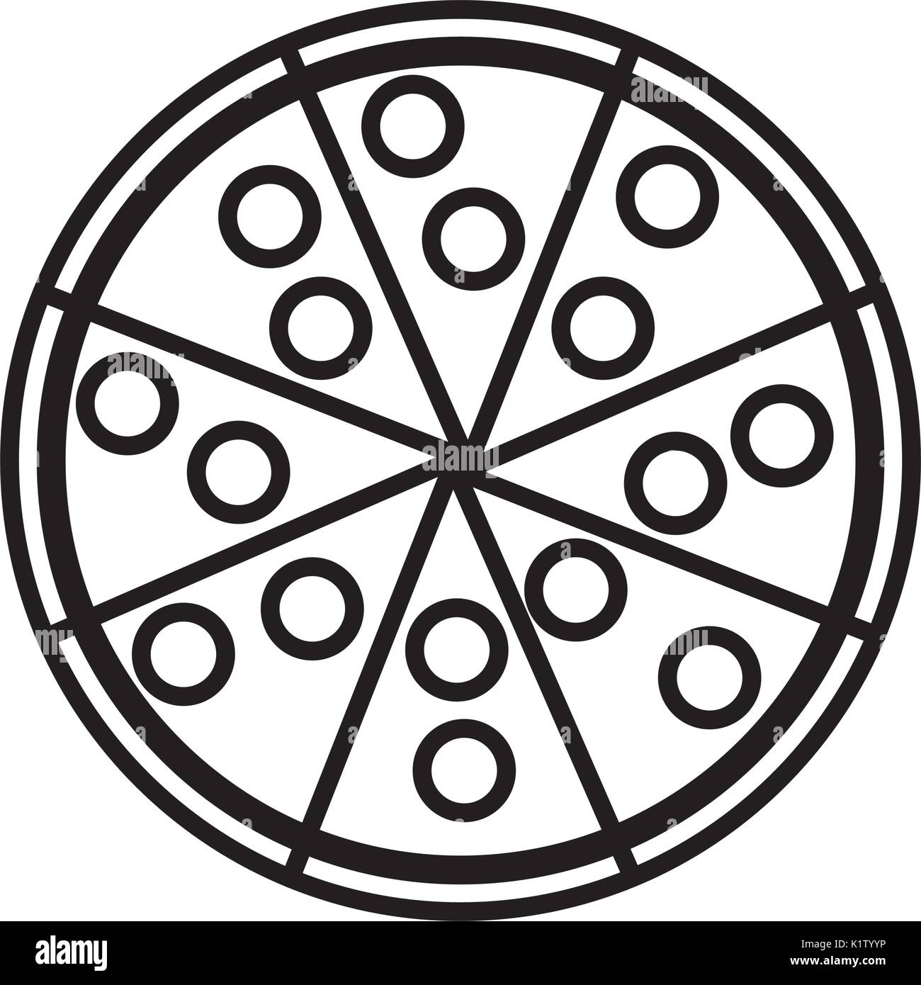 pizza icon over white background vector illustration Stock Vector Image ...