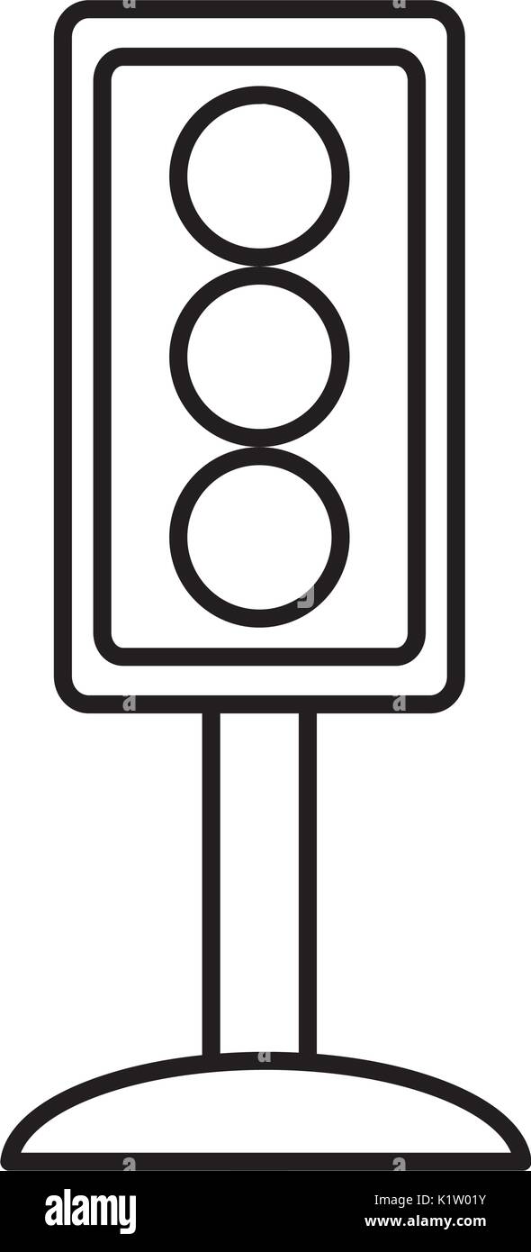 traffic light icon over white background vector illustration Stock ...