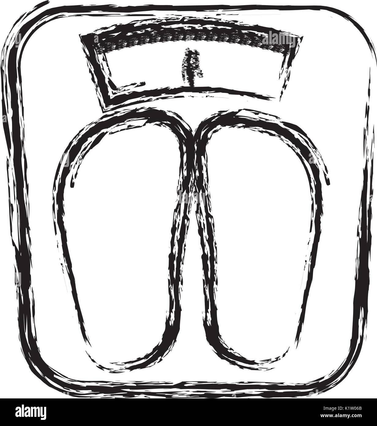 body weight scale icon over white background vector illustration Stock ...