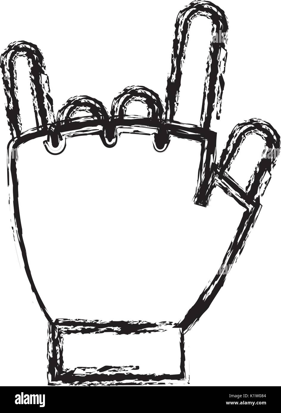 hand with gym glove icon over white background vector illustration ...