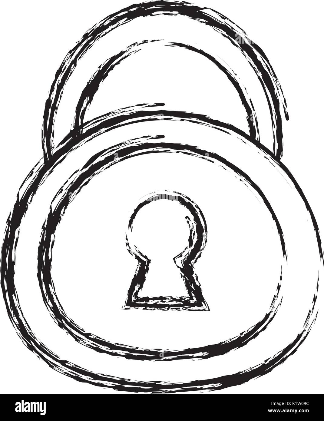 padlock icon over white background vector illustration Stock Vector ...