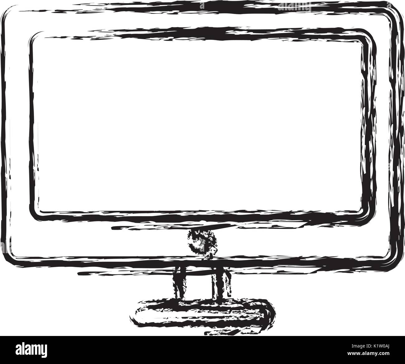 computer icon over white background vector illustration Stock Vector ...