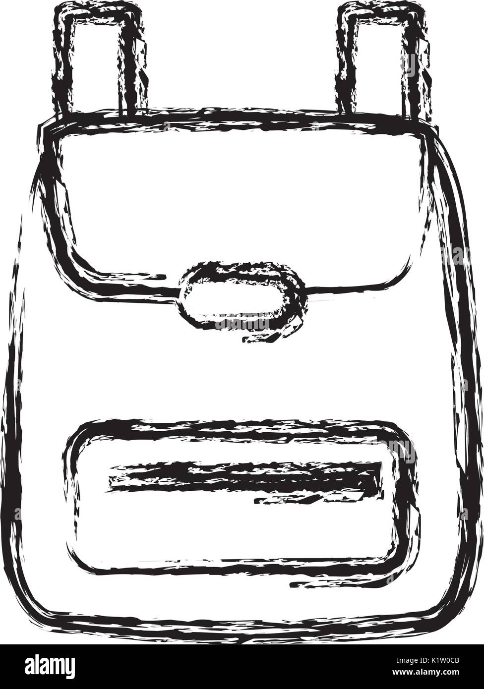 backpack icon over white background vector illustration Stock Vector ...