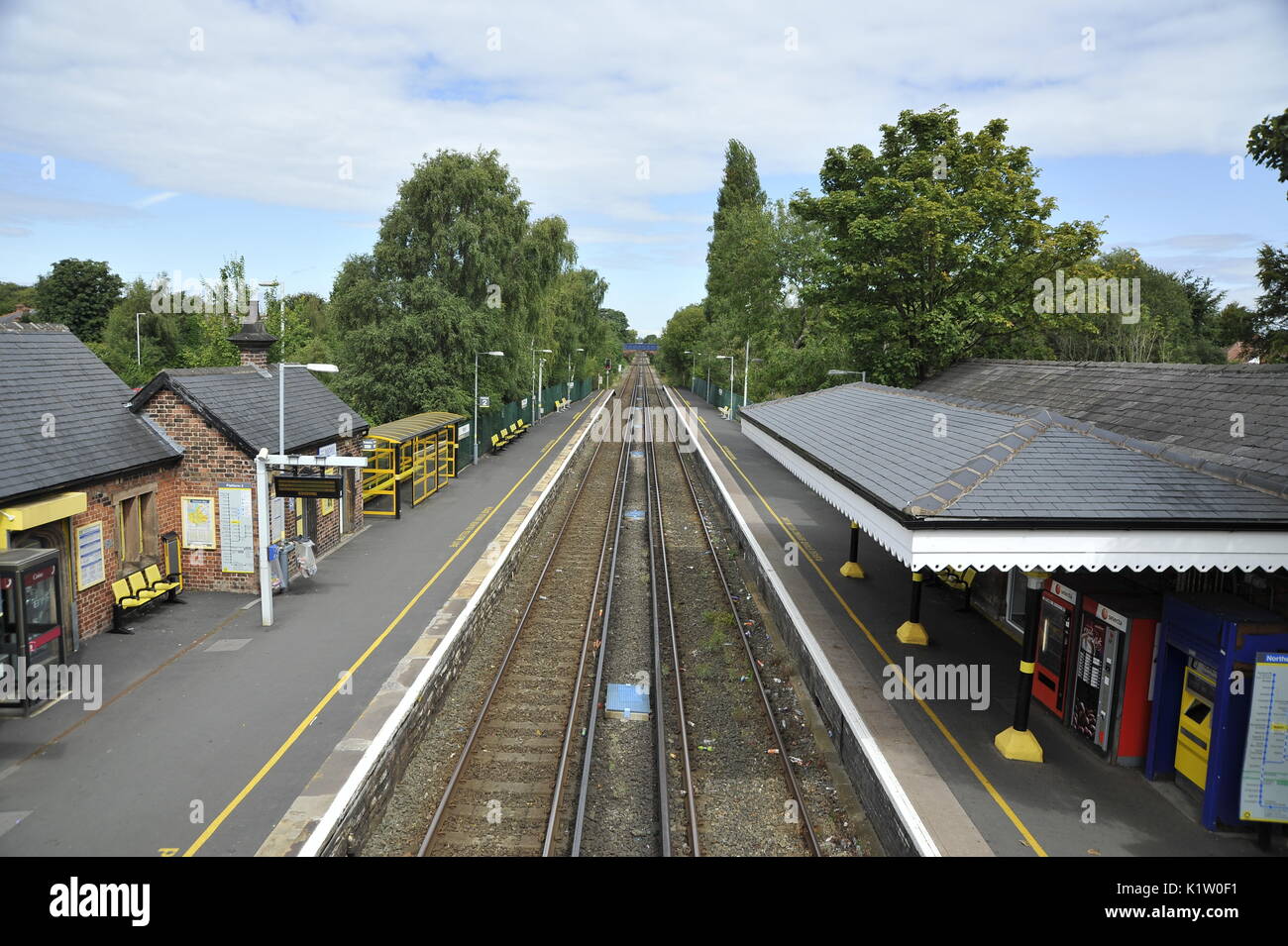 Maghull Train Station Stock Photo - Alamy