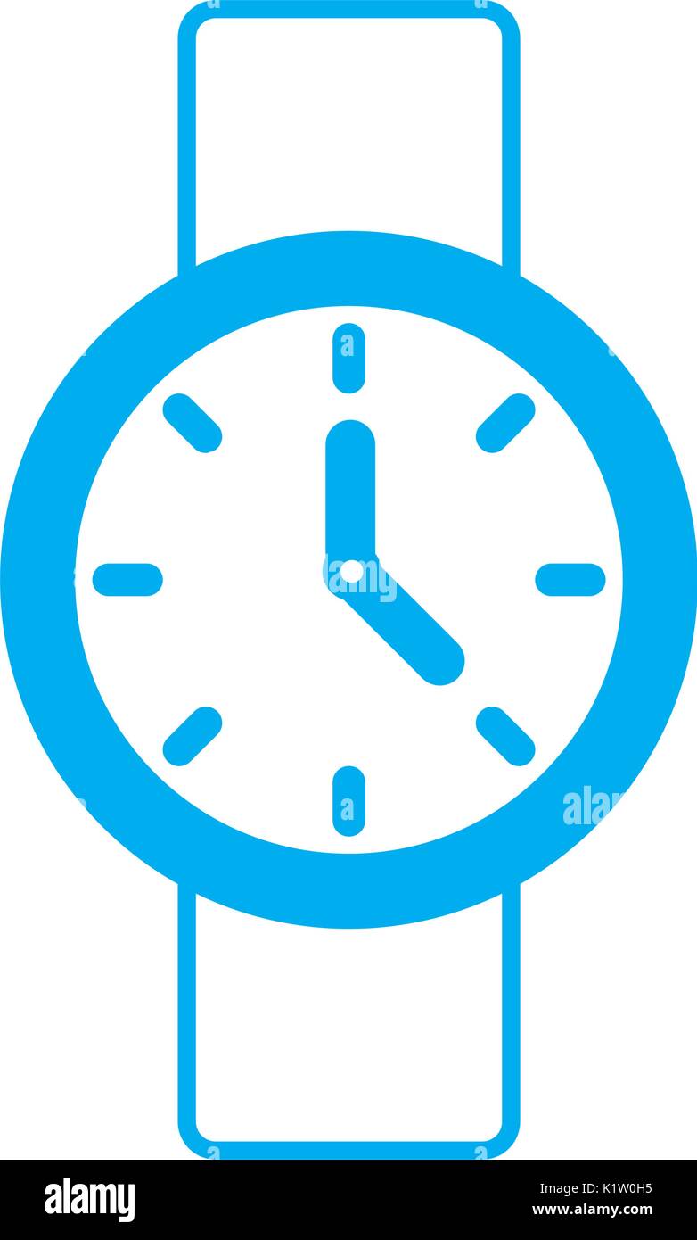 watch icon over white background vector illustration Stock Vector Image ...