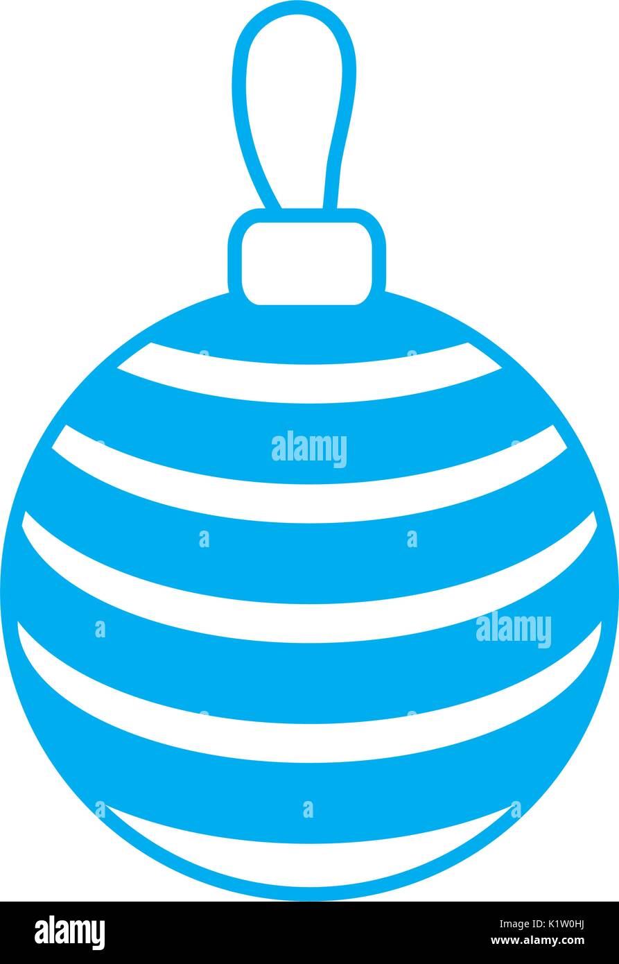 christmas ball icon over white background vector illustration Stock ...