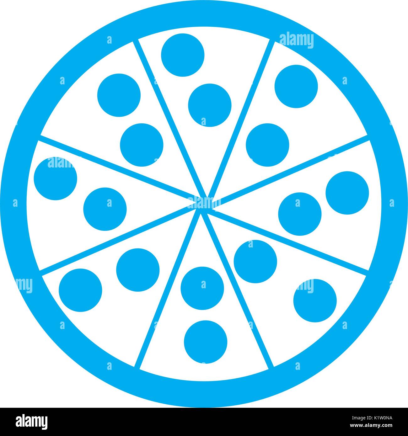 pizza icon over white background vector illustration Stock Vector Image ...