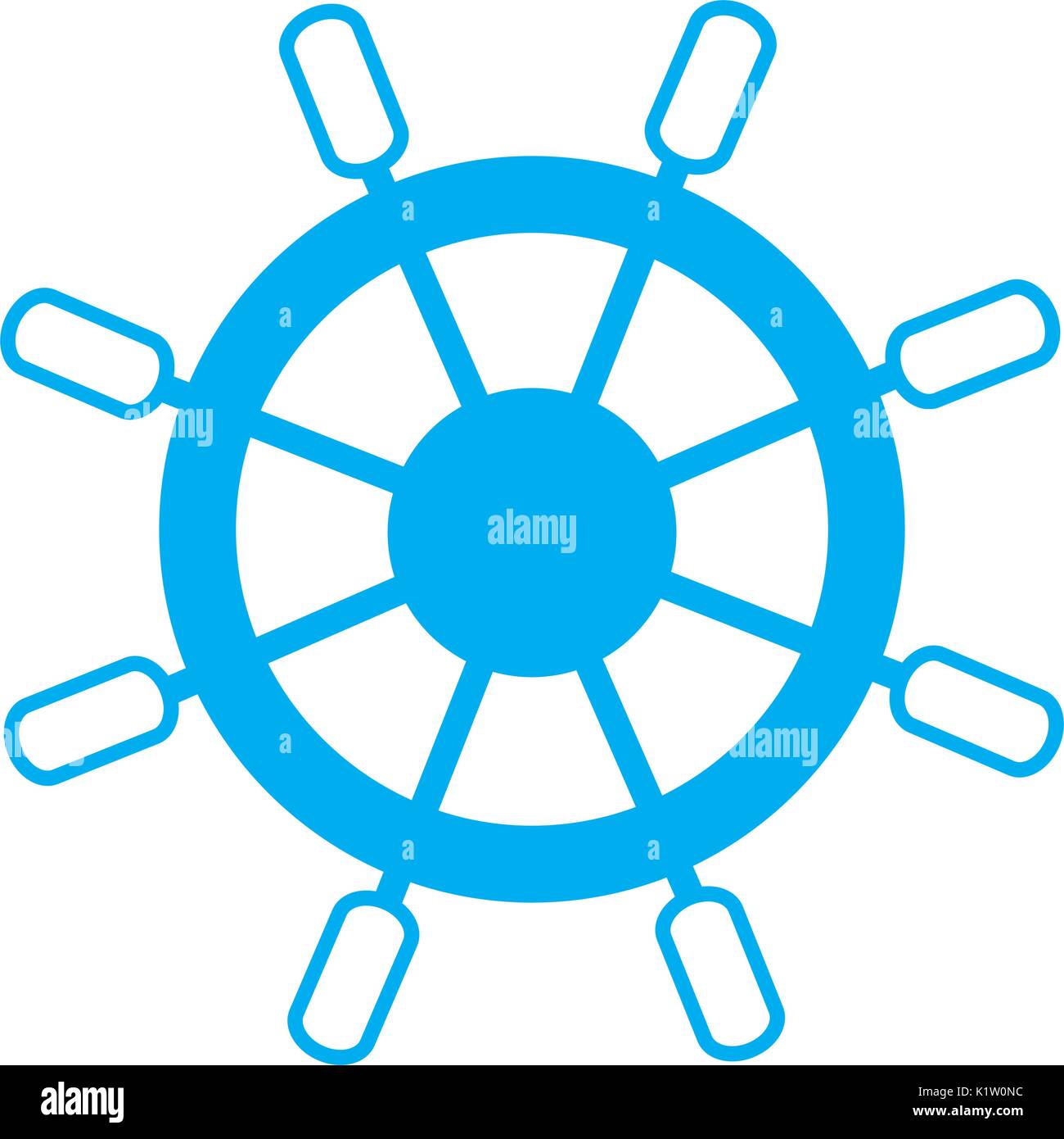 rudder icon over white background vector illustration Stock Vector ...