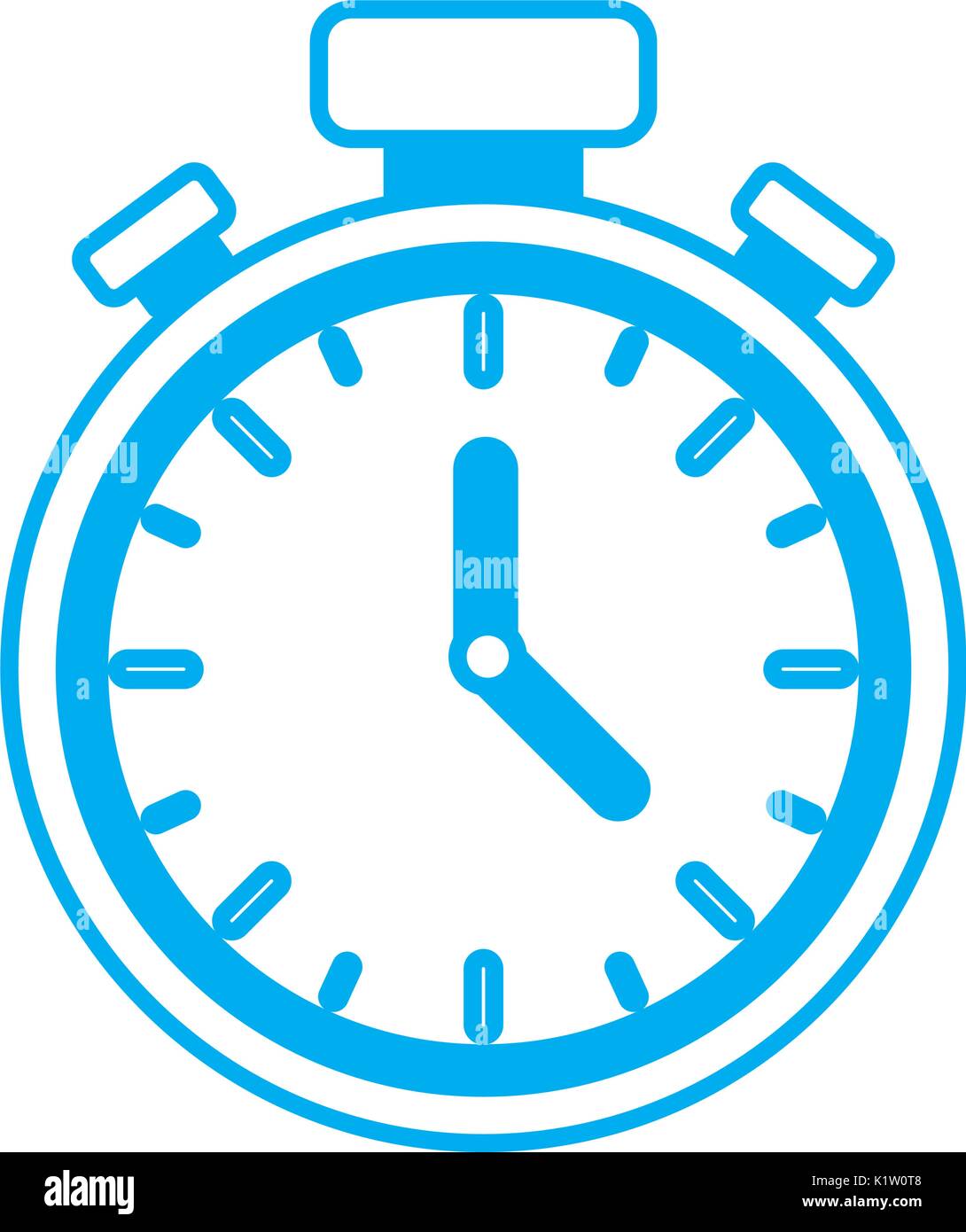 chronometer icon over white background vector illustration Stock Vector ...