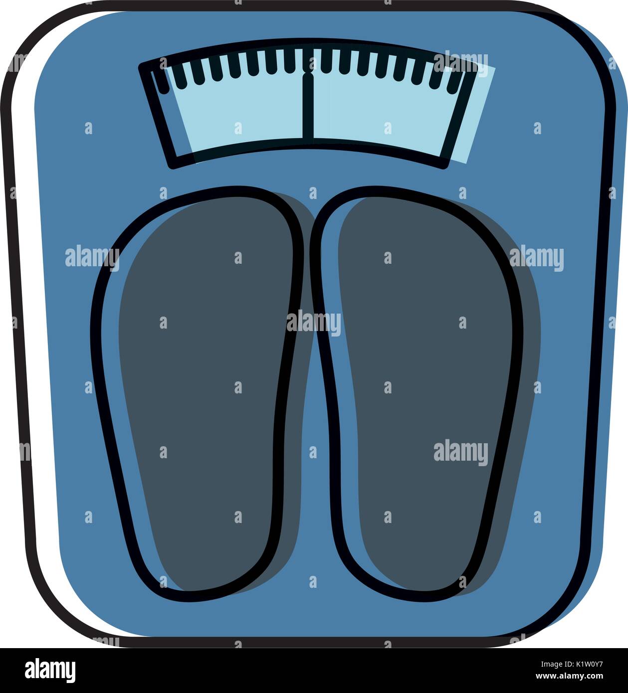 body weight scale icon over white background vector illustration Stock ...