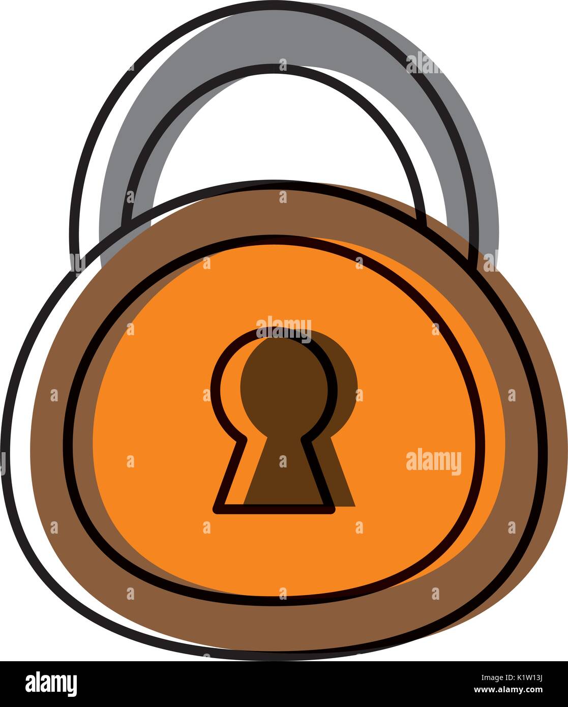 padlock icon over white background vector illustration Stock Vector ...